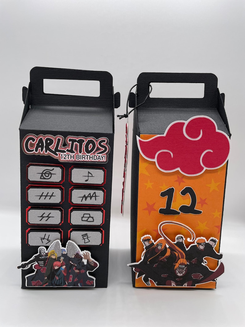 Anime 3D Letter Anime Favor Box Ninja Birthday Anime - Etsy