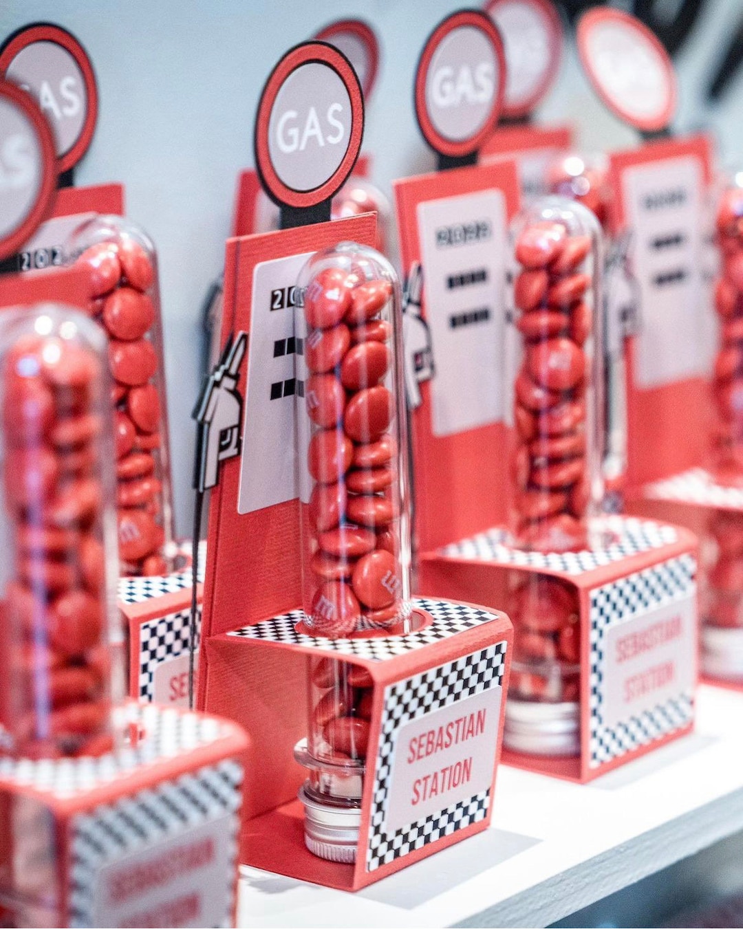 Race Car Party Favors: Custom Gas Station Candy Tubes - Etsy
