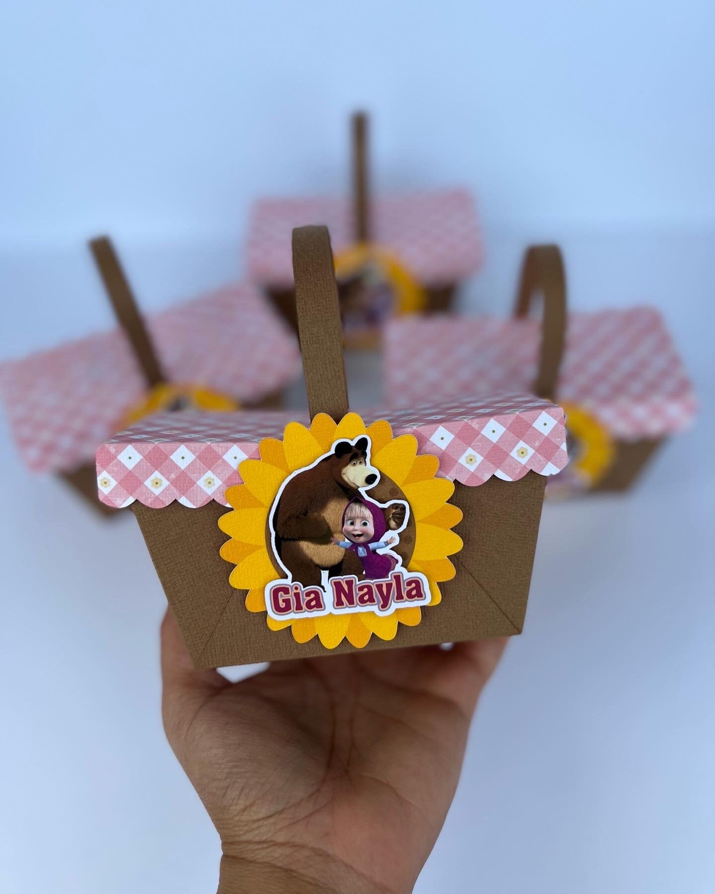Masha and the Bear Masha Birthday Party Masha Favor Boxes - Etsy Australia