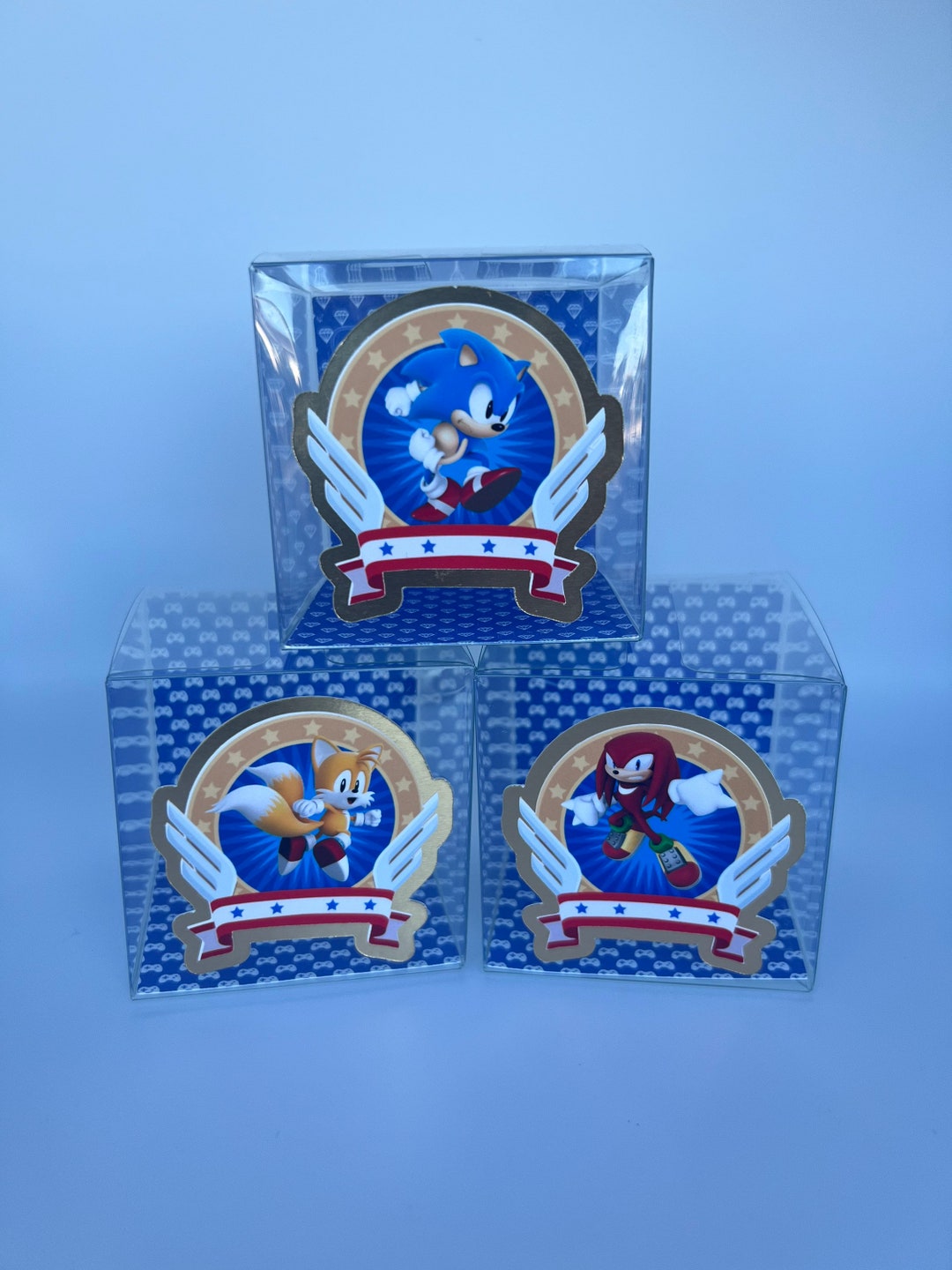 Sonic Party Favor Boxes: Clear Treat Box, Set of 6 - Etsy