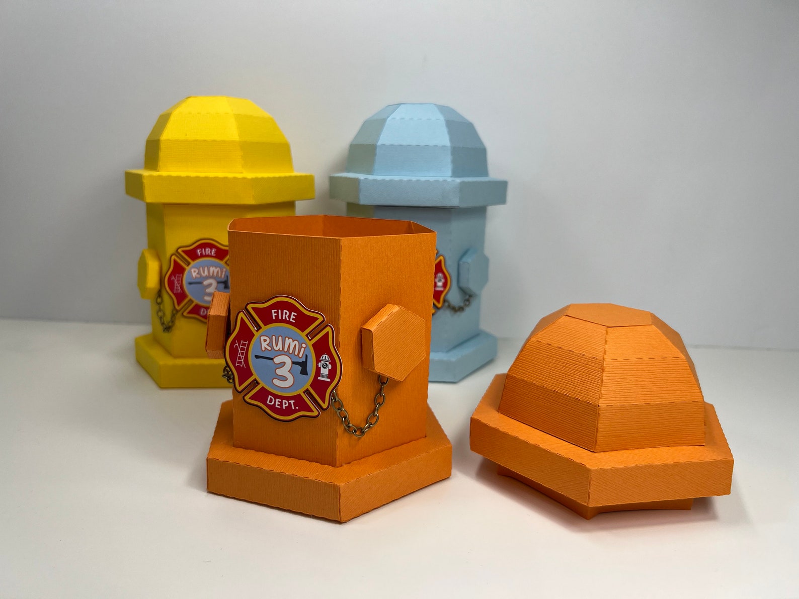 Fire Pump Favor Boxes: Firefighter Birthday Party Treat Boxes - Etsy