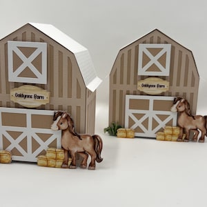 Farm Favor Boxes: Barnyard Birthday Party Decorations - Etsy