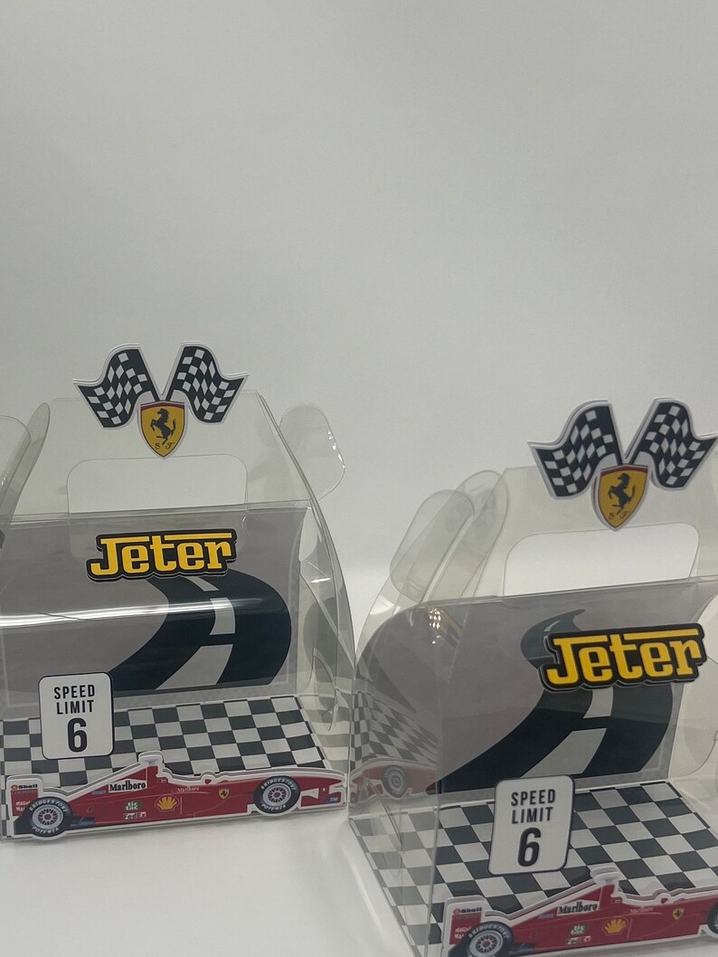 Race Car Favor Box: Fast One Birthday, Racing Party Decorations - Etsy
