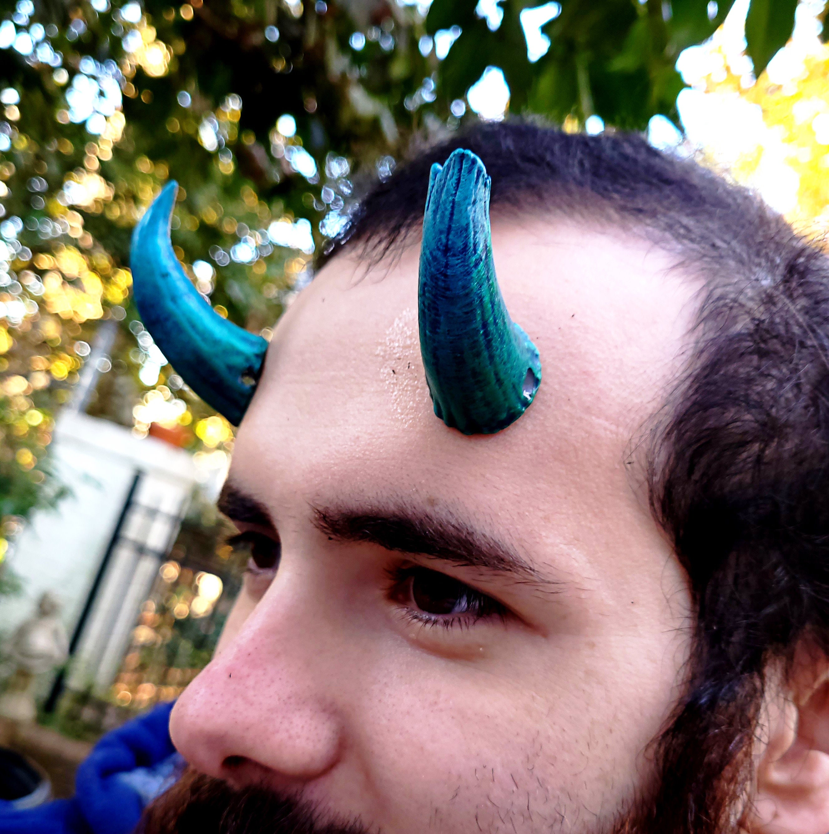 Custom 3D Printed Horns Fae or Demon Horns for LARP or - Etsy