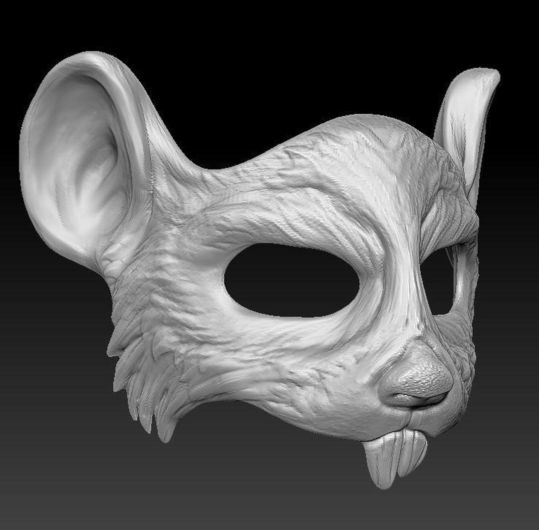Rat Half Mask .STL File: 3D Printing for LARP - Etsy Canada