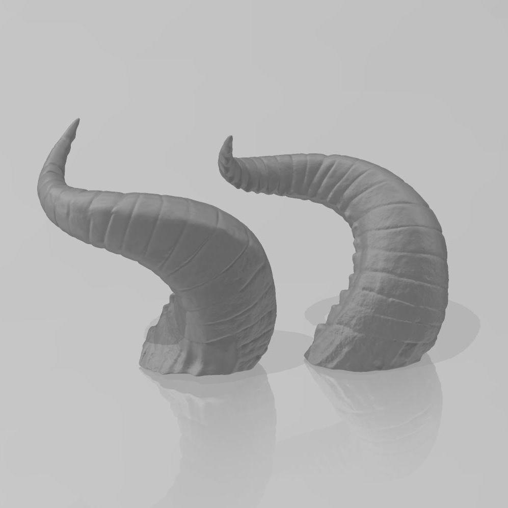 3D Model Ram Horns: STL File for Cosplay (digital Download) - Etsy