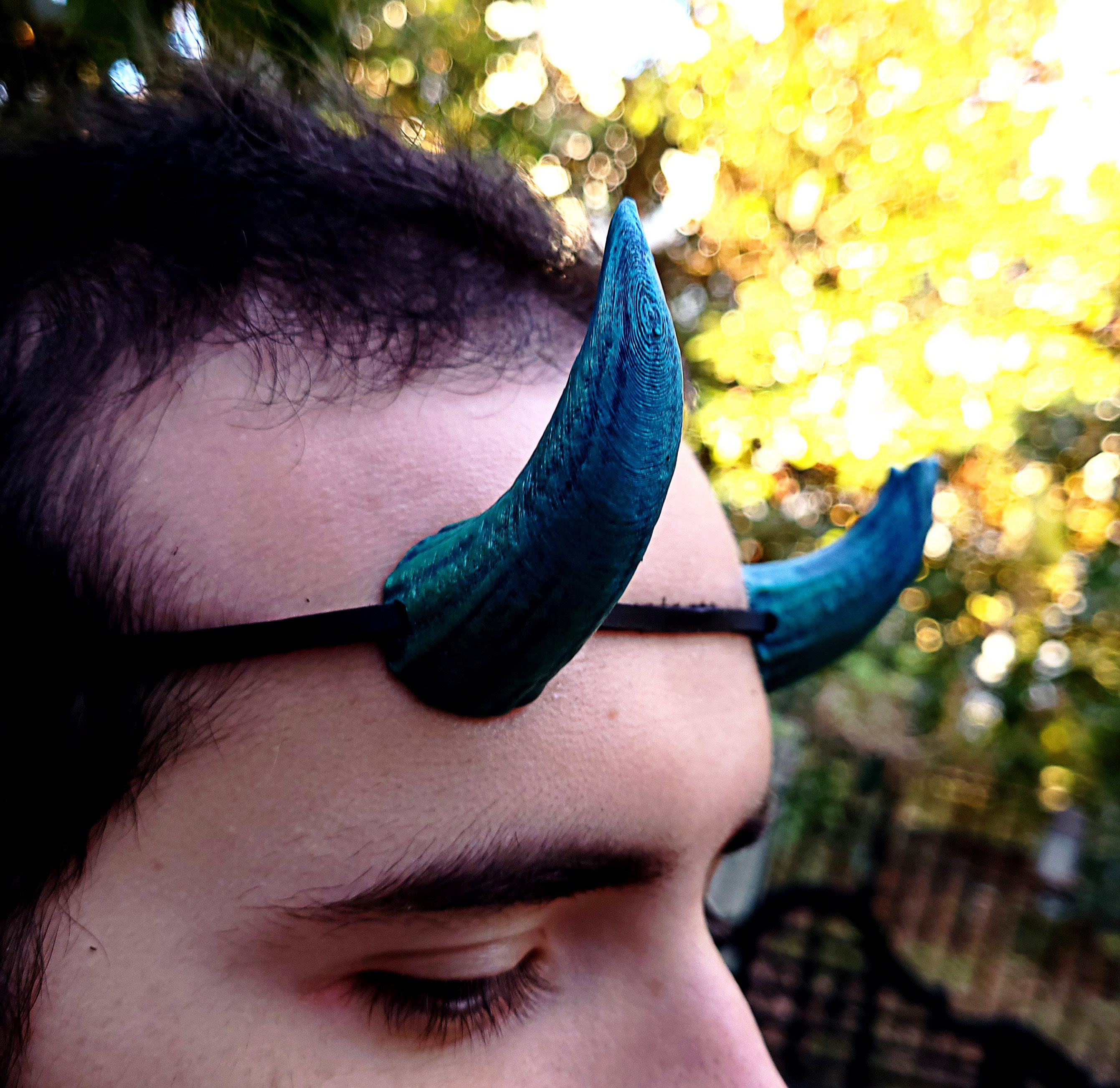 Custom 3D Printed Horns Fae or Demon Horns for LARP or - Etsy