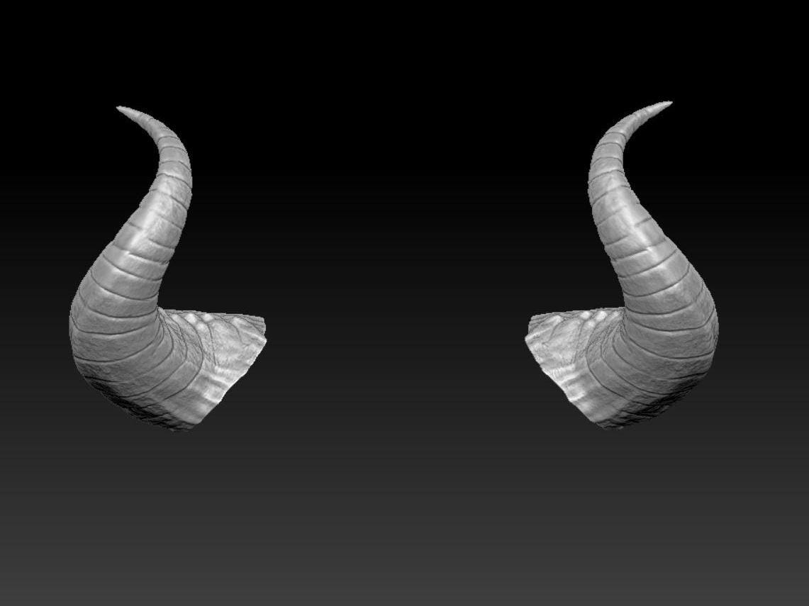 3D Model Ram Horns: STL File for Cosplay (digital Download) - Etsy