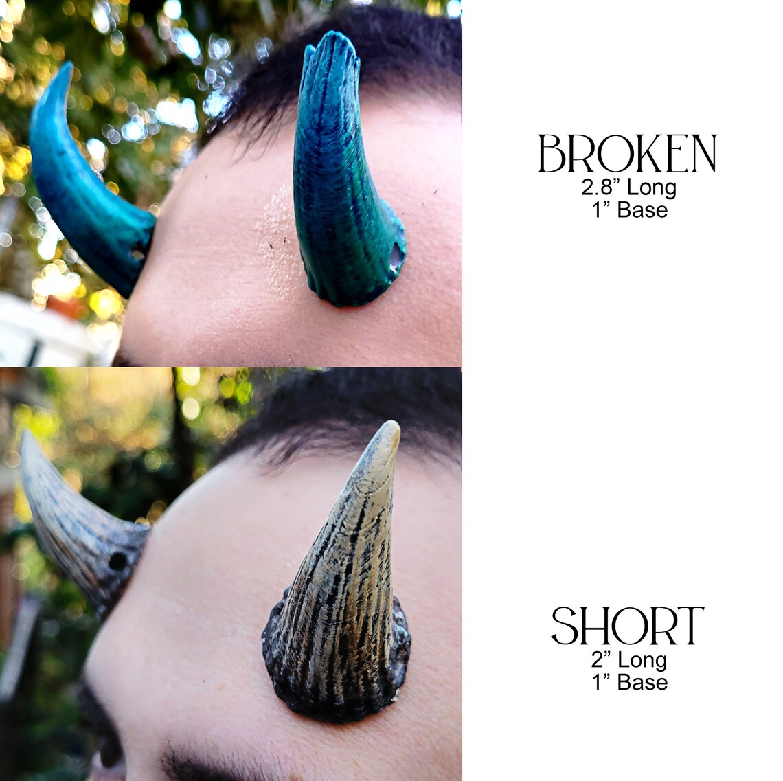 Custom 3D Printed Horns Fae or Demon Horns for LARP or - Etsy