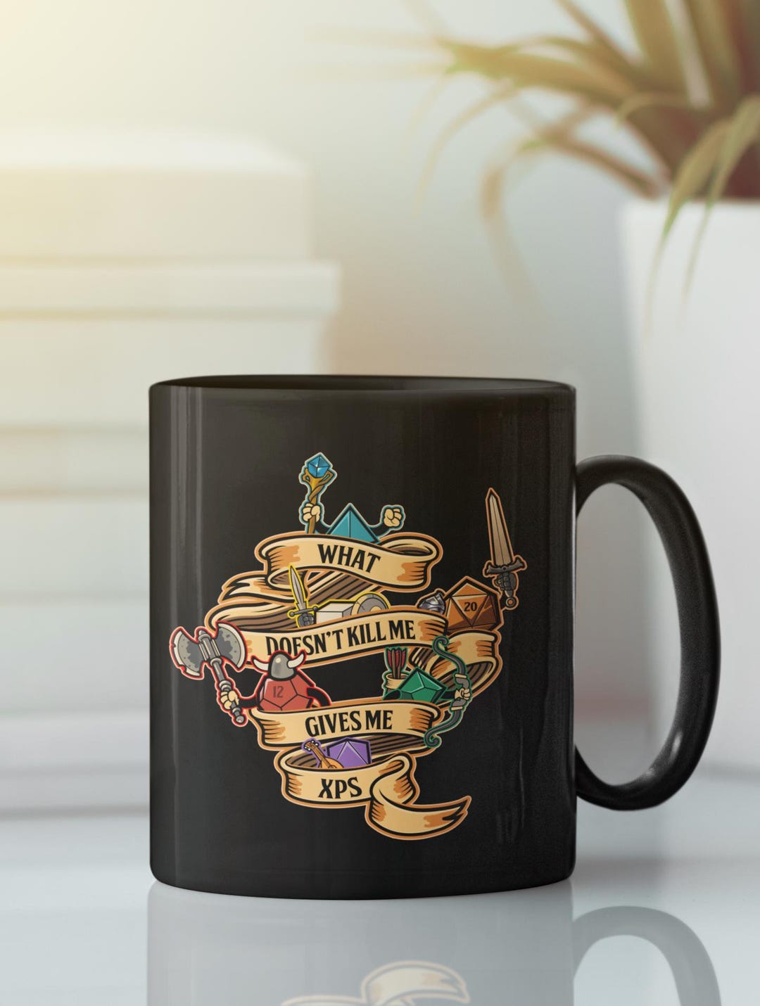 Dnd Mug, What Doesn't Kill Me, Gives Me Xps. Funny Dnd Mug, Role ...