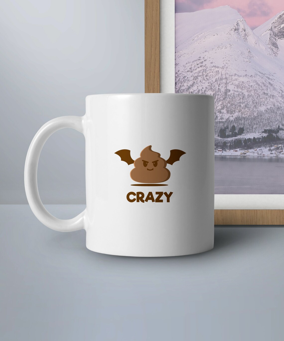 Batshit Crazy SVG. Funny Cartoon of Poop With Bat Wings. Poop Emoji Png ...