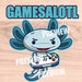 Gamer Axolotl SVG. Gamesalotl Svg Png Pdf. Print File for - Etsy