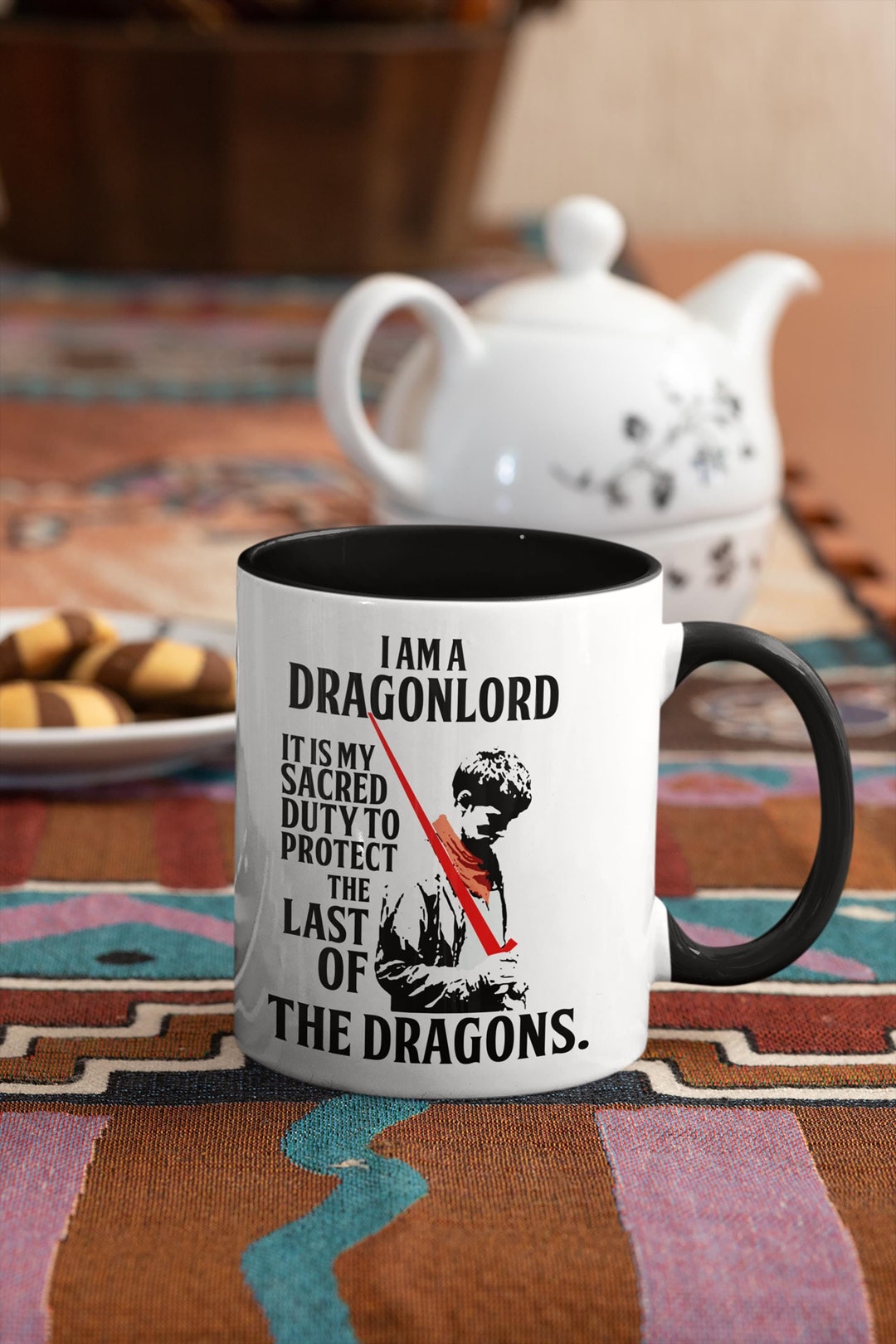 Merlin Coffee Mug. Dragonlord. Camelot, King Arthur, Geneviere Morgana ...