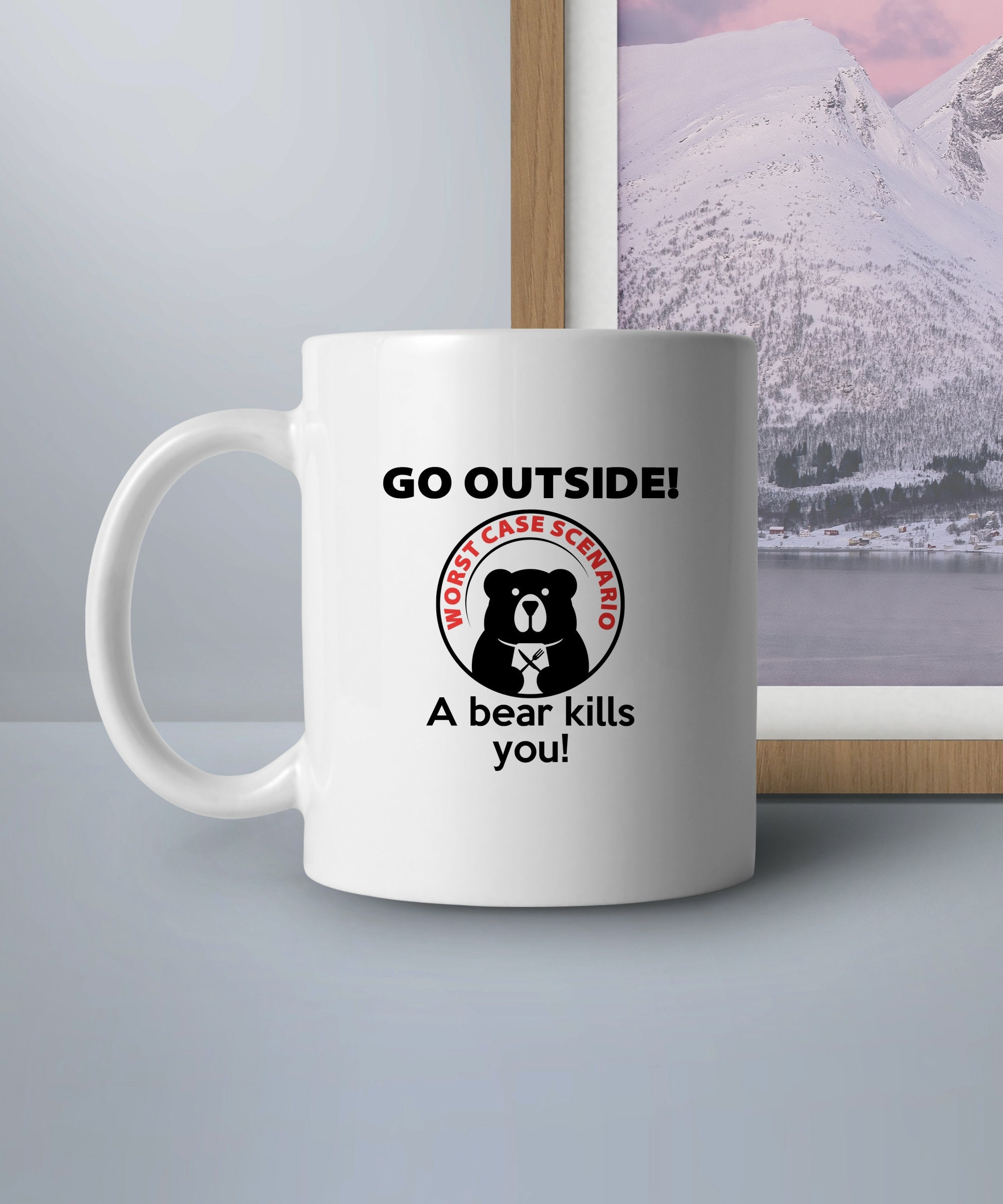 Bear Kills You Svg, Png, Pdf. Go Outside. Print File for Sublimation or ...