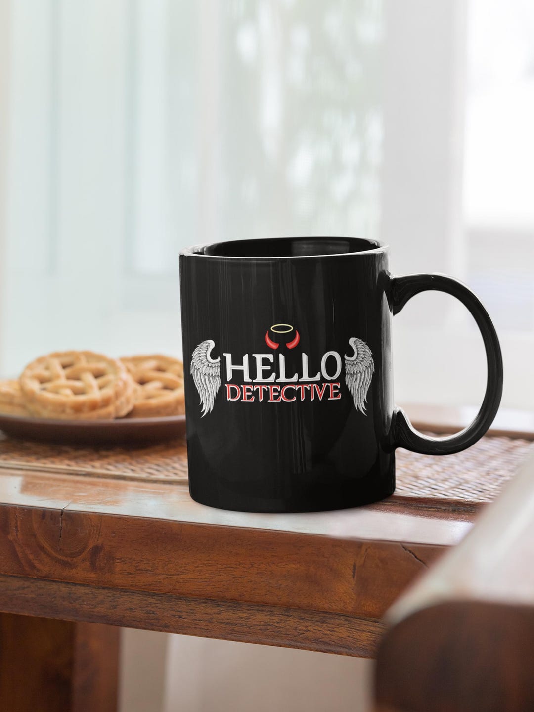Lucifer Morningstar Mug. Hello Detective 11/15 Oz Coffee Mug. - Etsy