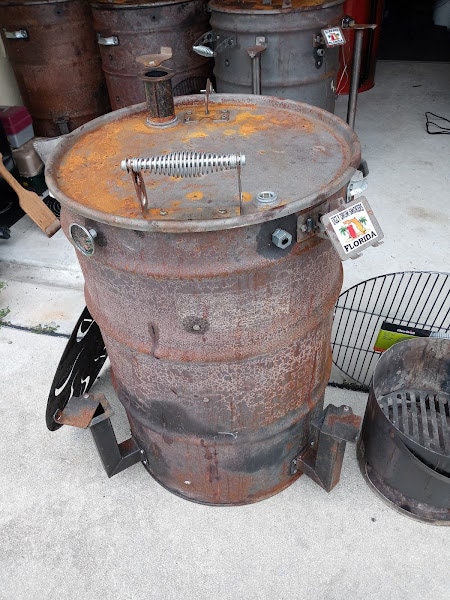 Ugly Drum Smoker 'original' Level BBQ Charcoal Smoker - Etsy