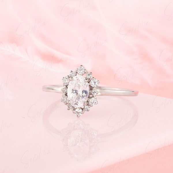 Cz Engagement Ring - Etsy