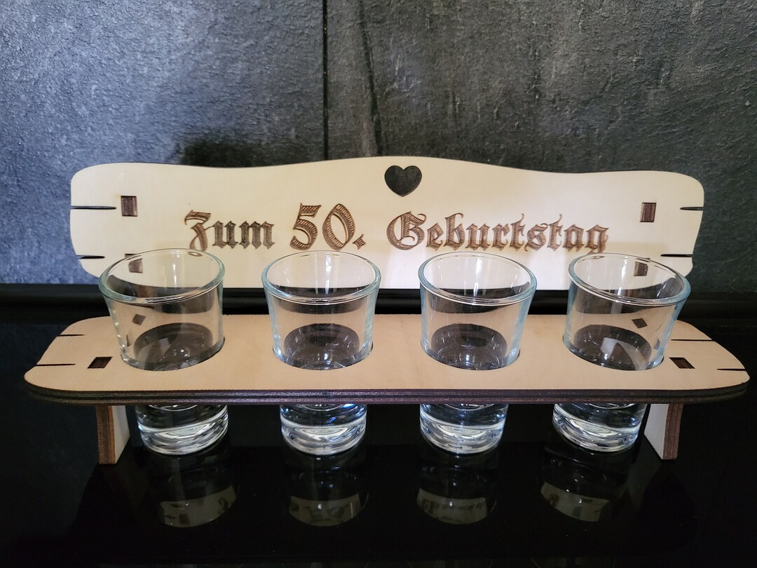 Wooden Schnapps Bench - 50th Birthday Gift - Handmade - Etsy
