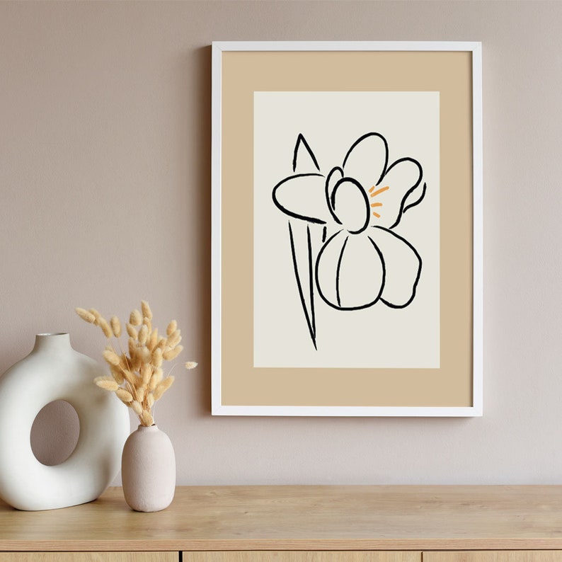 Bohemian Wall Art Set Woman Holding Flower Bouquet Botanical - Etsy