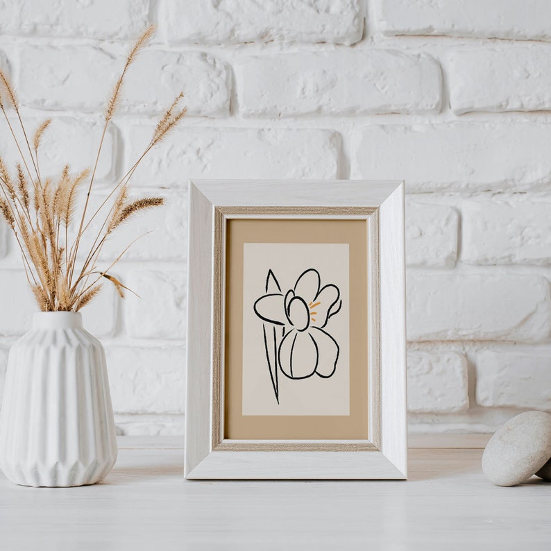 Bohemian Wall Art Set Woman Holding Flower Bouquet Botanical - Etsy