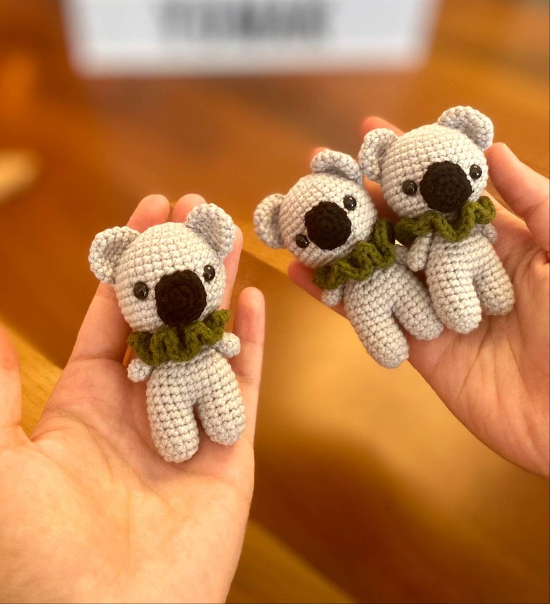 Koala Keychain, Koala Bear Baby, Koala Gifts, Squishy Koala, Crocheted ...