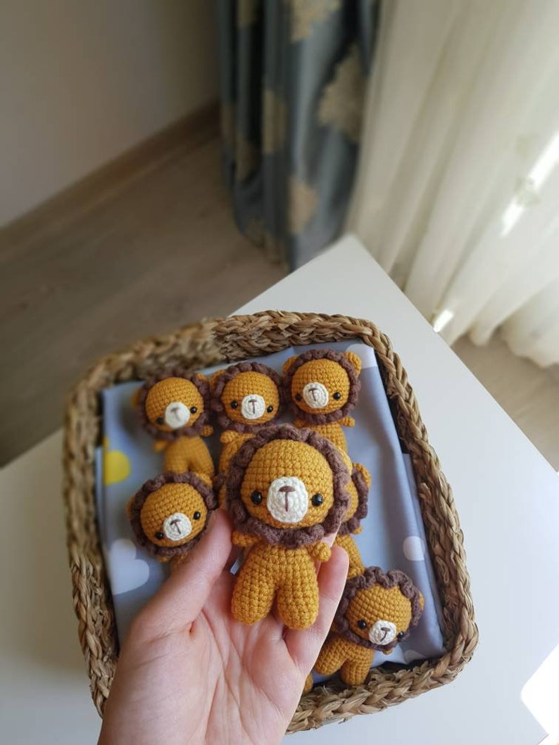 Lion King Baby Shower, Lion Keychain, Lion Carr Mirror Hanging, Crochet ...