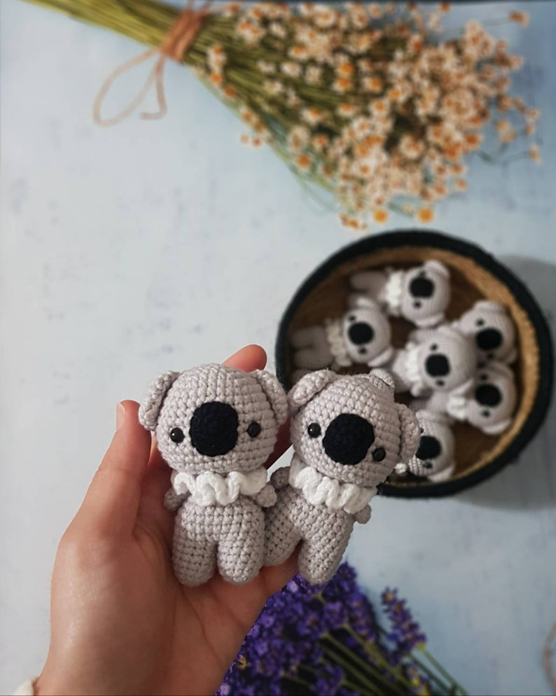 Koala Keychain, Koala Bear Baby, Koala Gifts, Squishy Koala, Crocheted ...