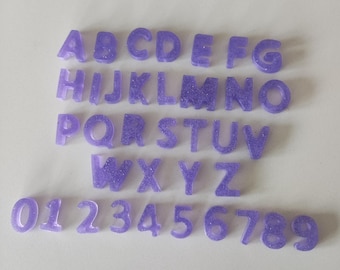 Mini Resin Alphabet Letters, 26 Resin Letters, Resin Alphabet, 10 Resin ...