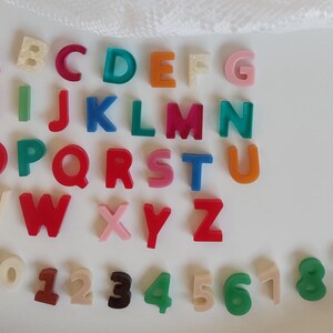 Mini Resin Alphabet Letters, 26 Resin Letters, Resin Alphabet, 10 Resin ...