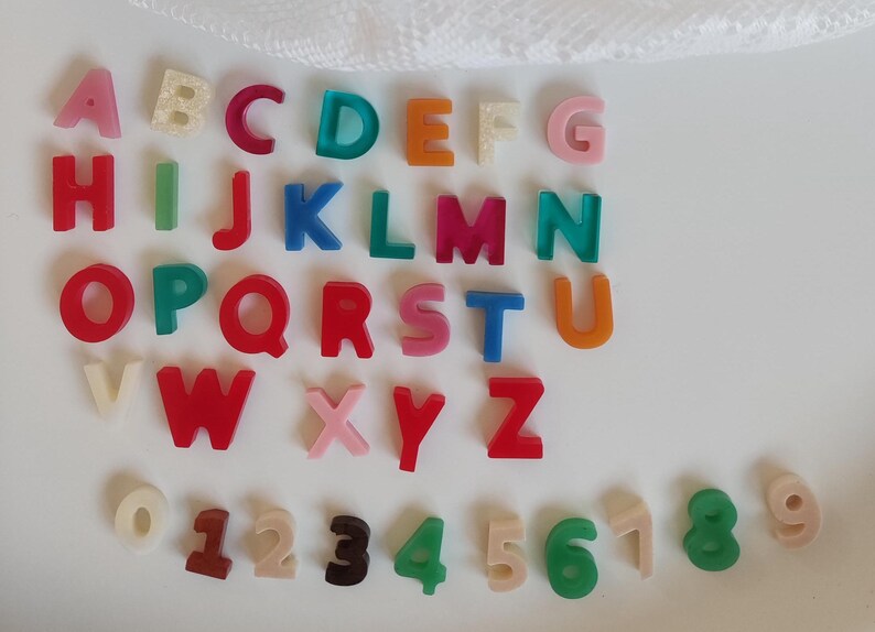 Mini Resin Alphabet Letters, 26 Resin Letters, Resin Alphabet, 10 Resin ...