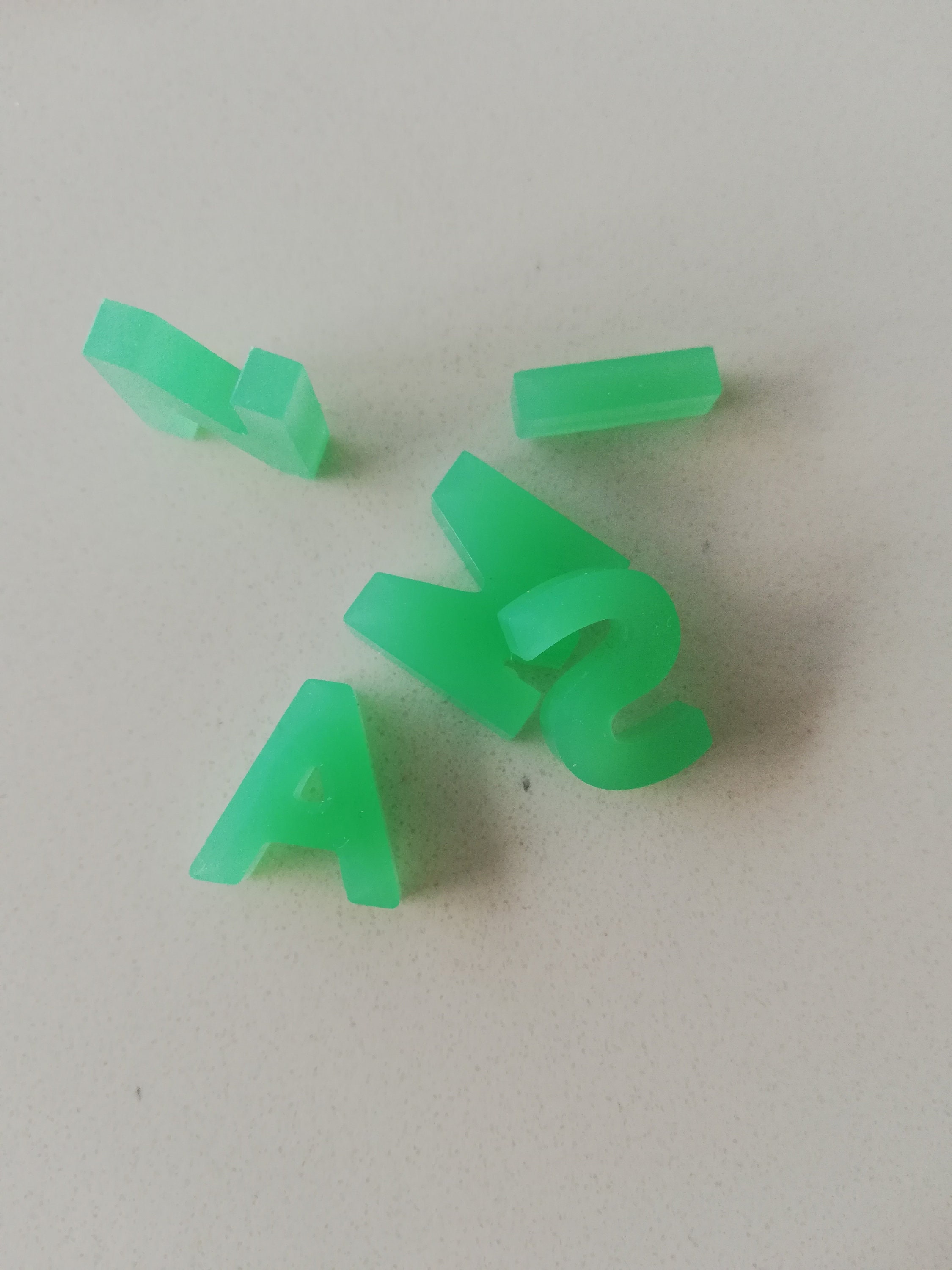 Mini Resin Alphabet Letters, 26 Resin Letters, Resin Alphabet, 10 Resin ...