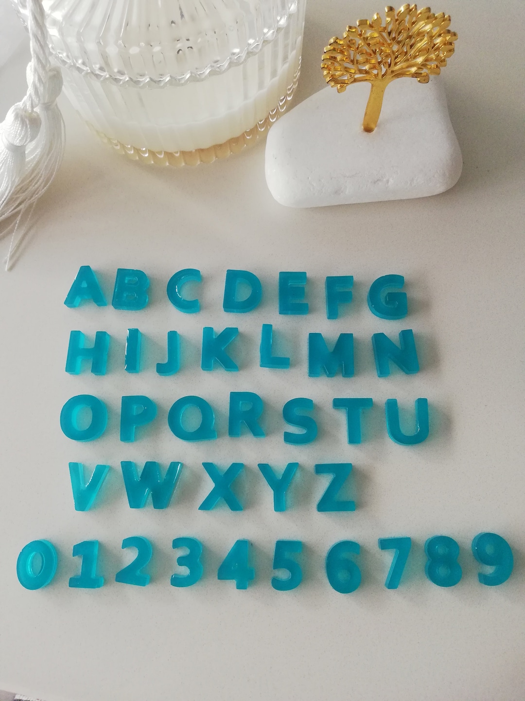 Mini Resin Alphabet Letters, 26 Resin Letters, Resin Alphabet, 10 Resin ...