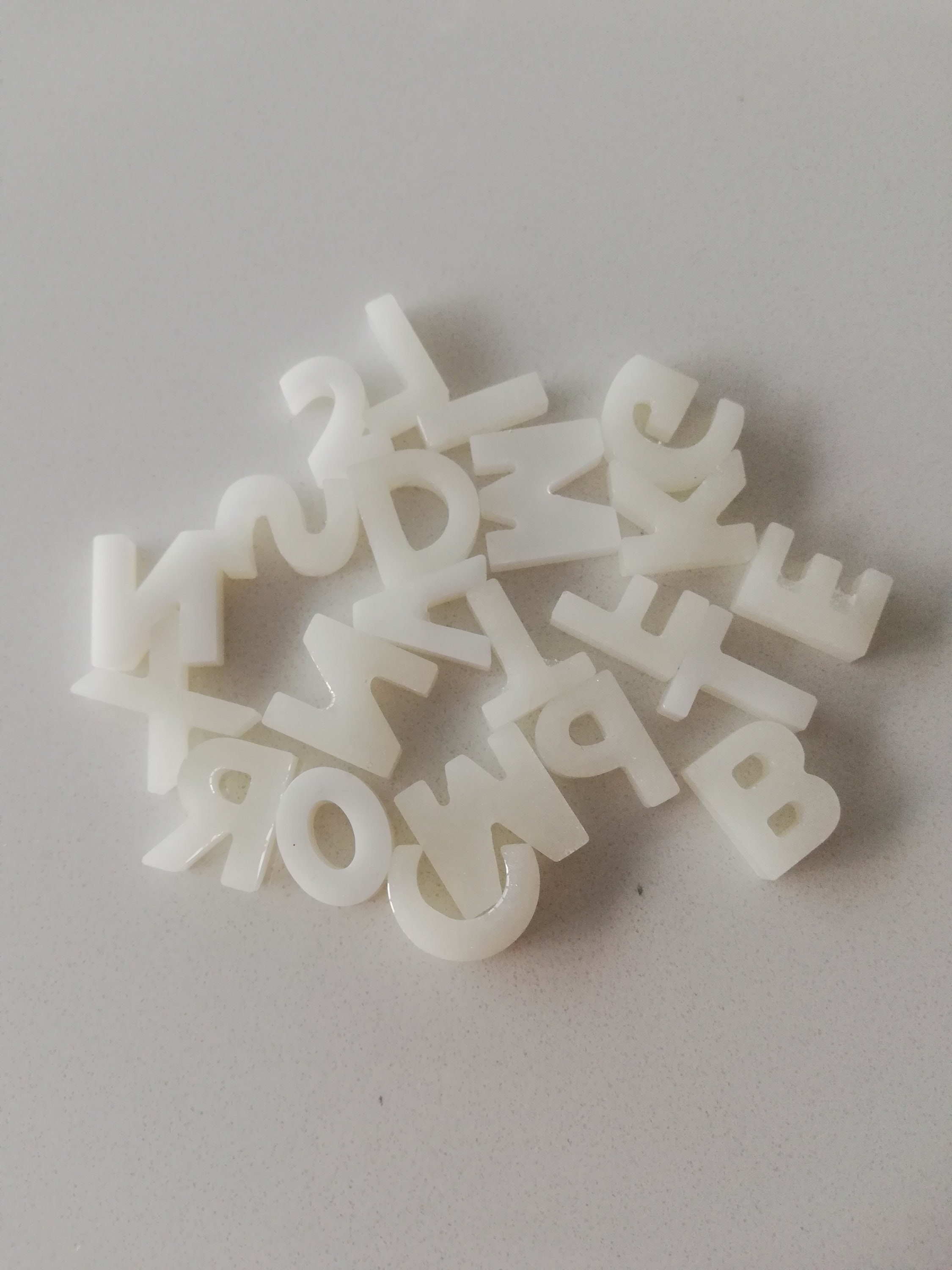 Mini Resin Alphabet Letters, 26 Resin Letters, Resin Alphabet, 10 Resin ...