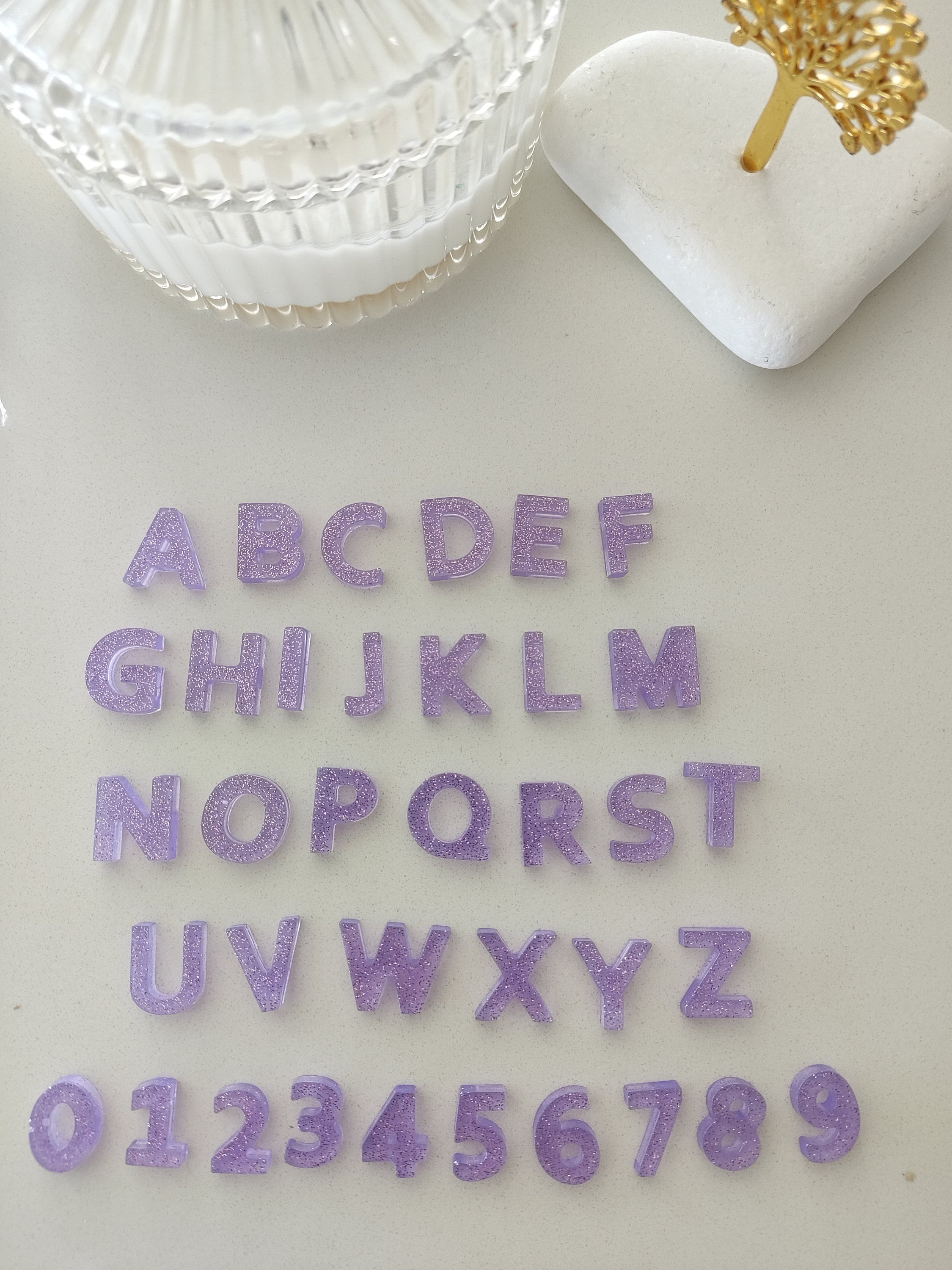 Mini Resin Alphabet Letters, 26 Resin Letters, Resin Alphabet, 10 Resin ...