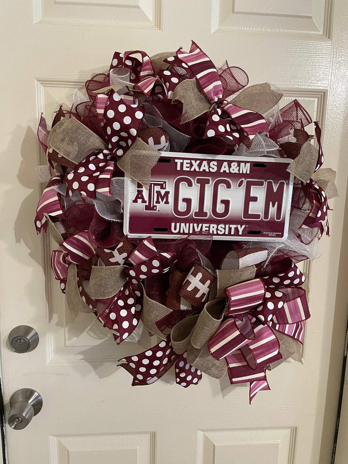 Texas A&M Wreath, Texas Aggies - Etsy