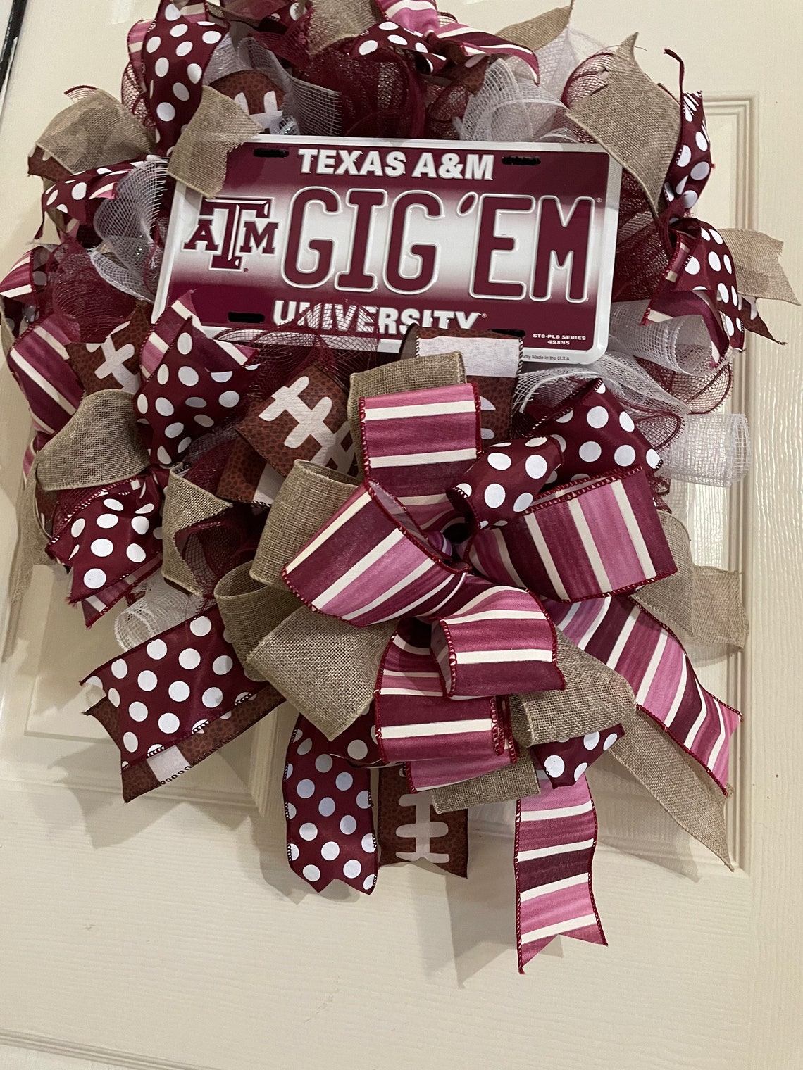 Texas A&M Wreath, Texas Aggies - Etsy