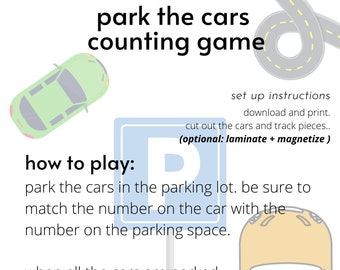 Car Parking Activity - Etsy