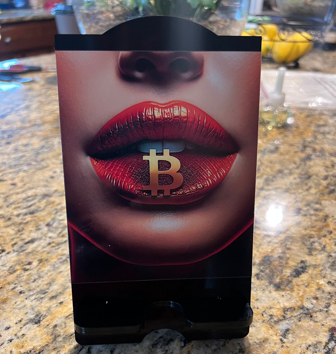Bitcoin Lips Cell Phone Stand - Etsy