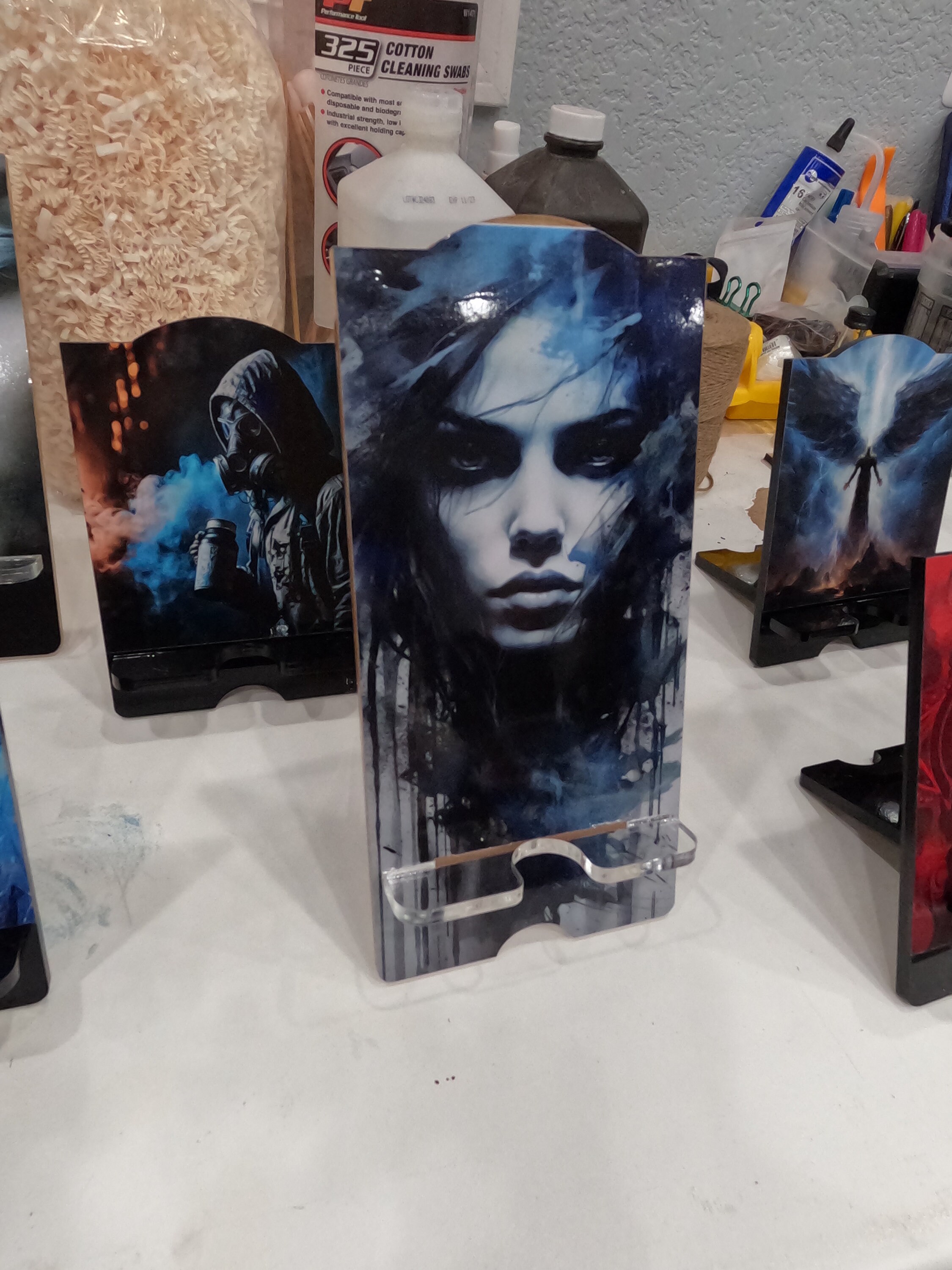 Abstract Photo Female Face Cell Phone Stand - Etsy