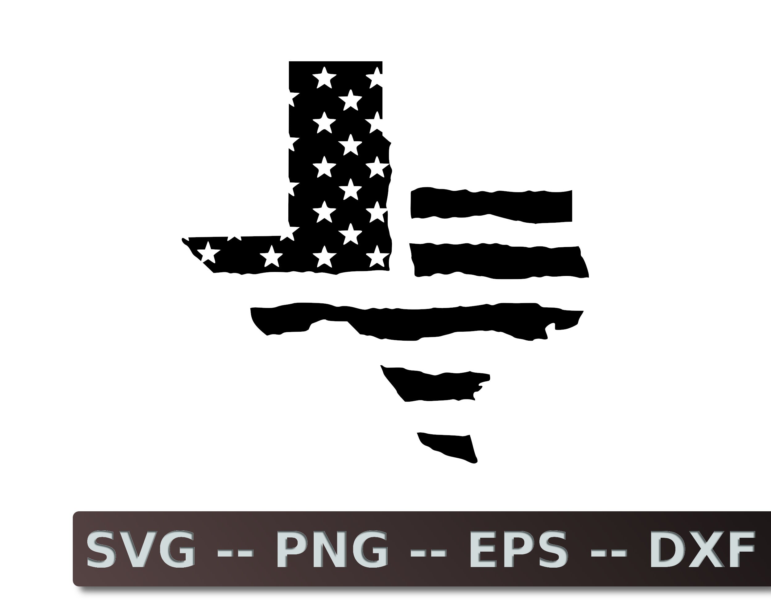Texas, American Flag SVG, Png, Dxf, Eps Files, Cricut Cut File ...