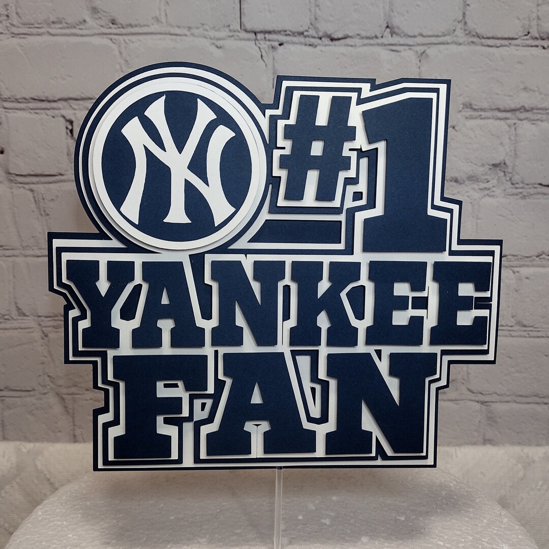 3D New York Yankees Cake Topper Yankees Birthday Party Happy - Etsy
