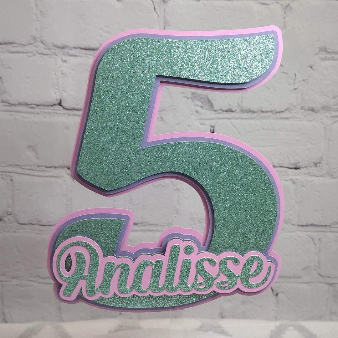 5th Birthday Cake Topper - Etsy