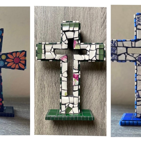 Mosaic Cross - Etsy