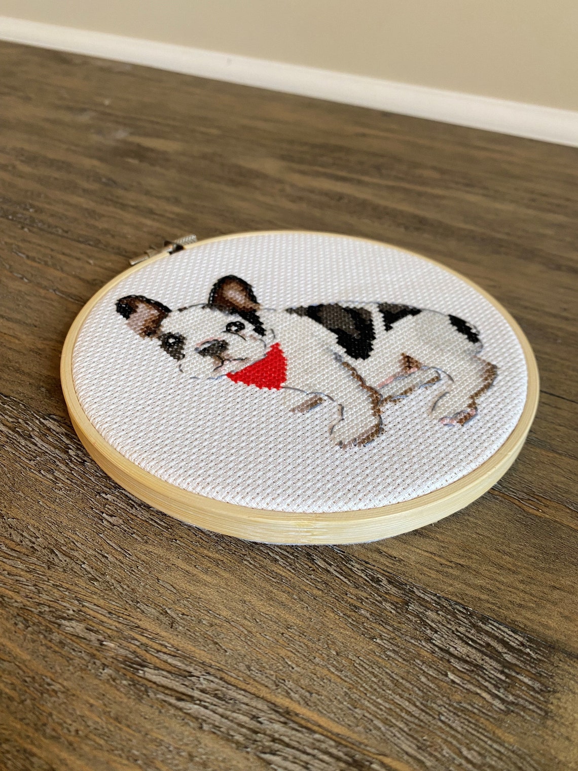 French Bulldog Portrait / Frenchie Cross Stitch Portrait - Etsy