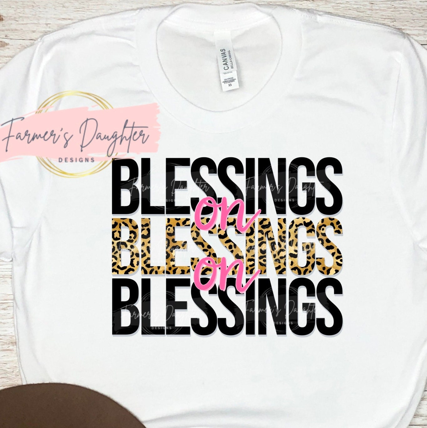 Blessings on Blessings on Blessings PNG | Leopard Print | Christian ...