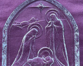 Crystal Nativity Scene - Etsy