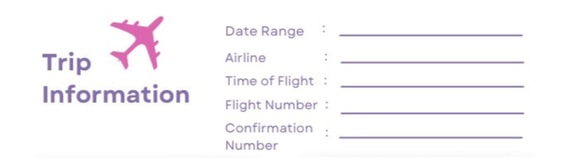 7 Day Travel Itinerary Template, Printable Travel Planner, Trip ...