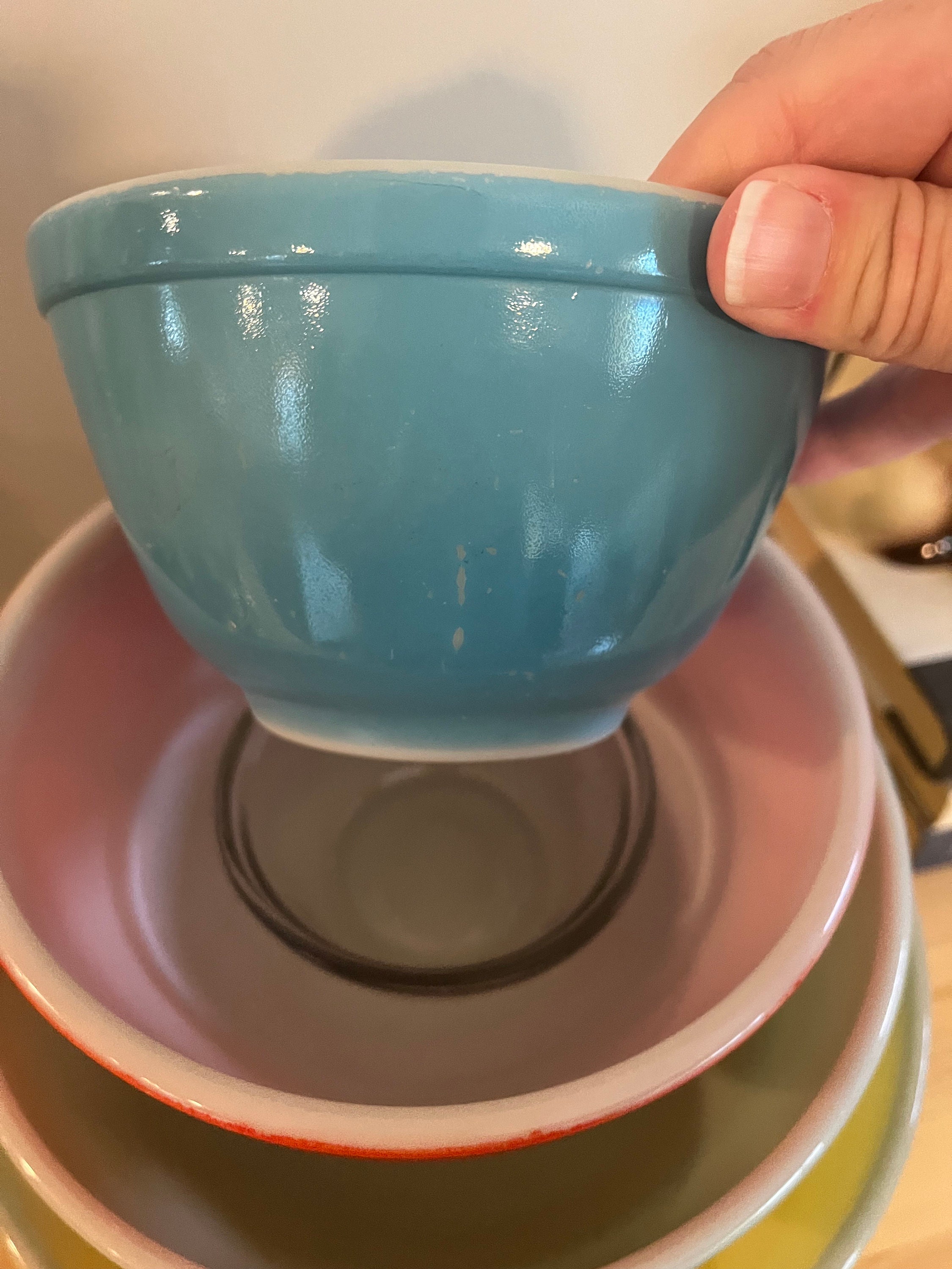 PYREX FULL SET Primary Color Fridgies and Nesting Mixing Bowls 1950s Vintage Kitchen - Etsy