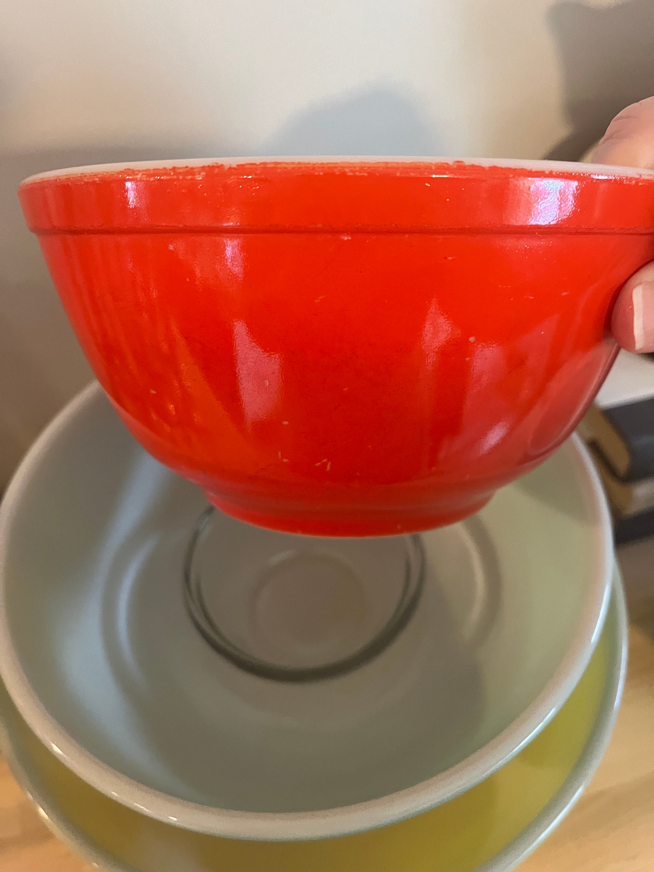 PYREX FULL SET Primary Color Fridgies and Nesting Mixing Bowls 1950s ...