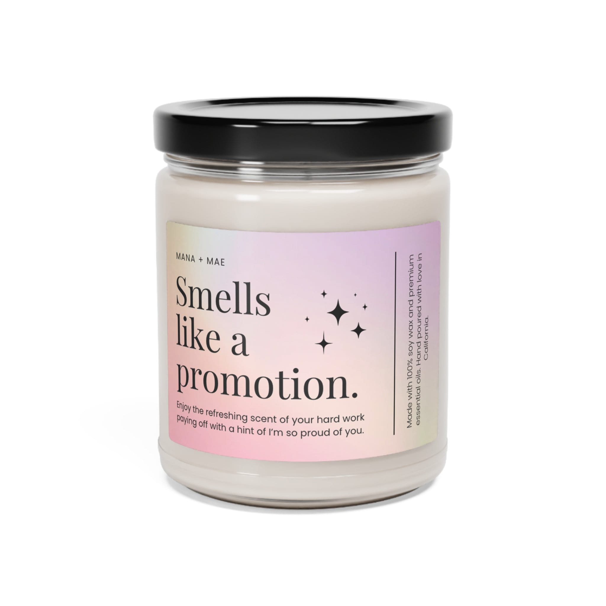 Smells Like a Promotion Soy Wax Candle, Funny Promotion Gift, Gift for ...